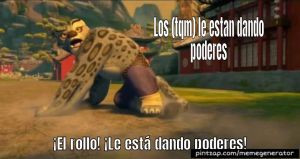 Hacer Meme de ¡El rollo! ¡Le está dando poderes! - Pintzap