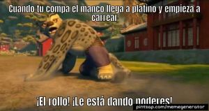 Hacer Meme de ¡El rollo! ¡Le está dando poderes! - Pintzap