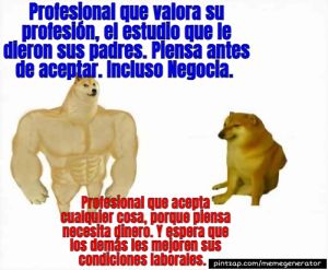 Hacer Meme de Perro fuerte y débil - Pintzap