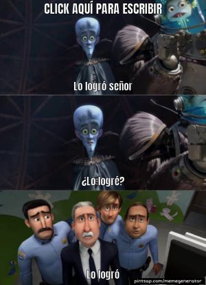 Hacer Meme de Lo logró señor - Pintzap
