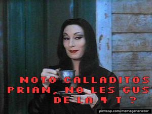 Hacer Meme de Morticia Addams - Pintzap